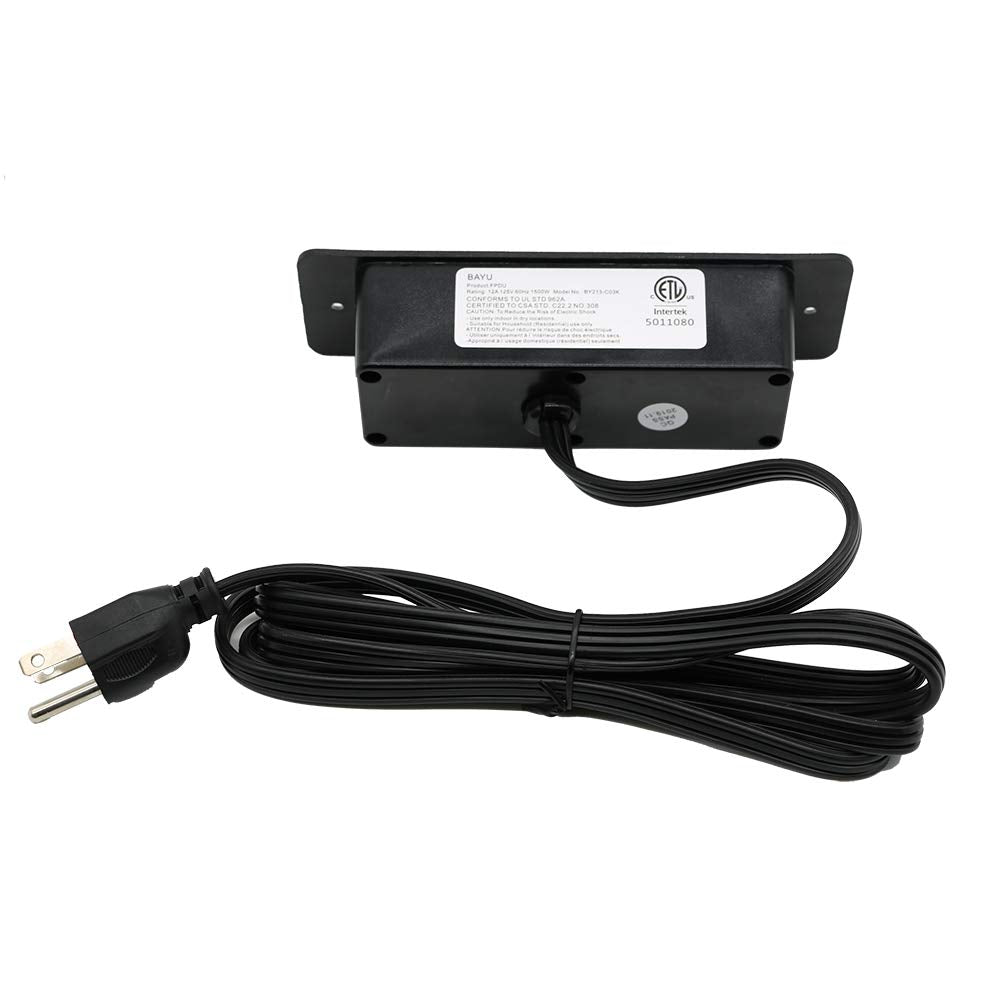 Recessed Power Strip Countertop Power Grommet Desk Mountable Power Str ...