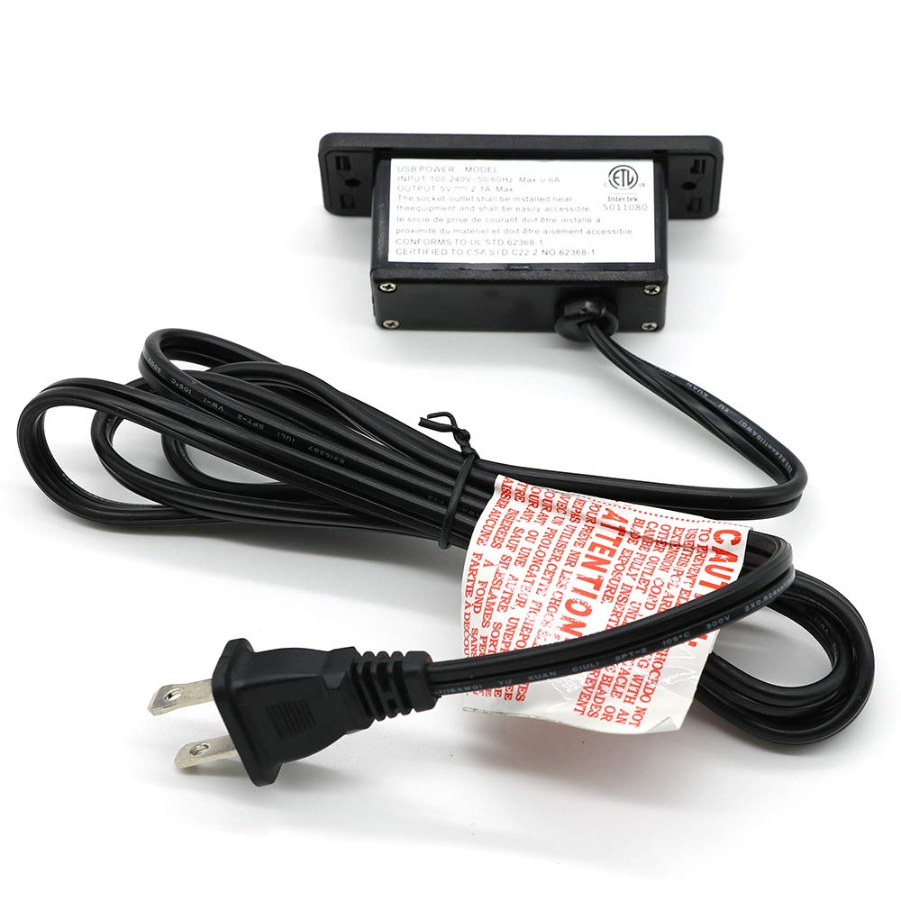 Powered USB Hub Socket Recessed USB Power Strip Outlet with Power Supp ...